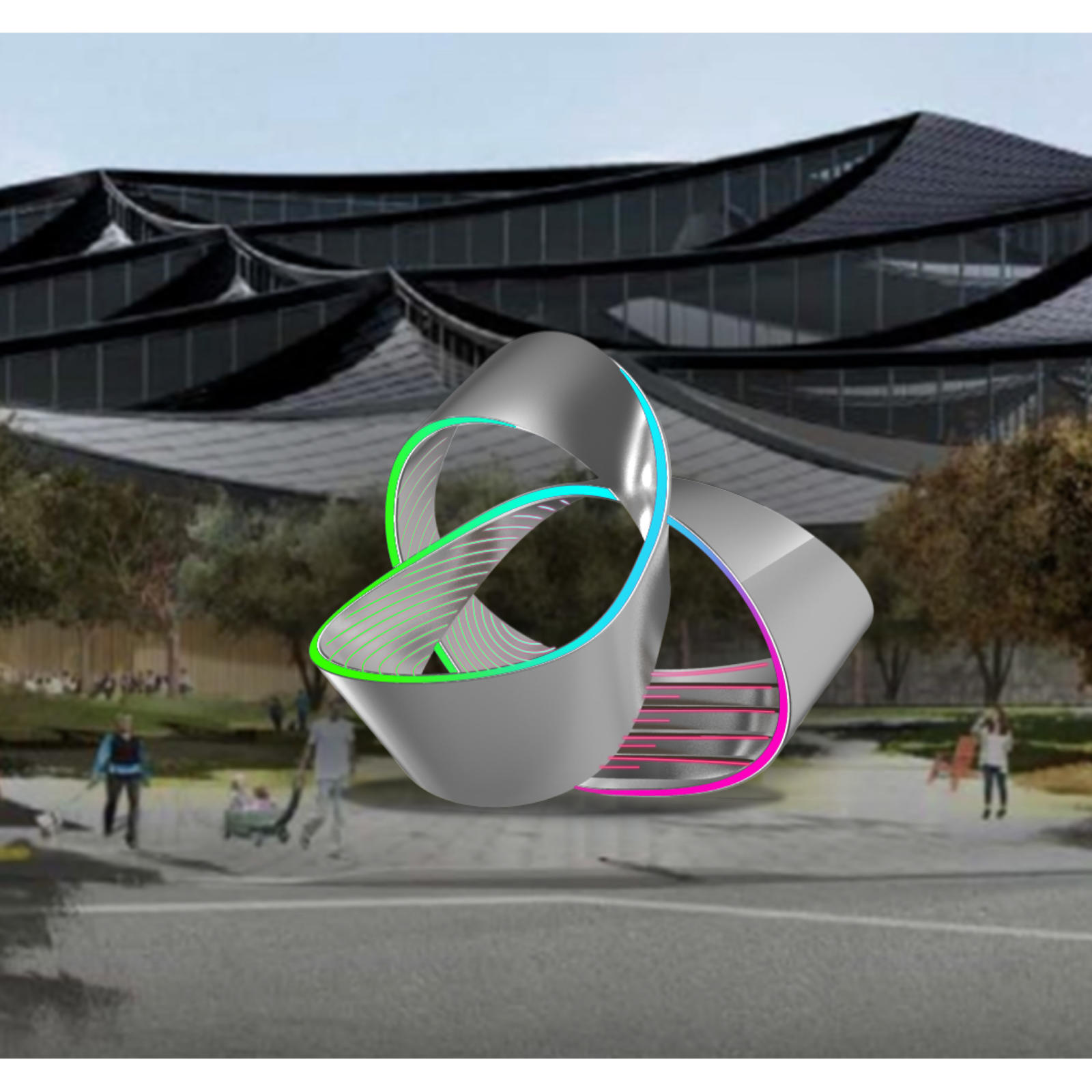 Möbius Strip Charleston East Plaza Art Community Input 